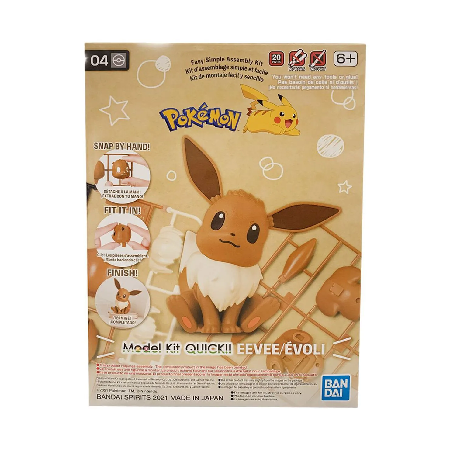 MODEL KIT POKEMON QUICK EEVEE BANDAI HOBBY - Tienda Valhalla