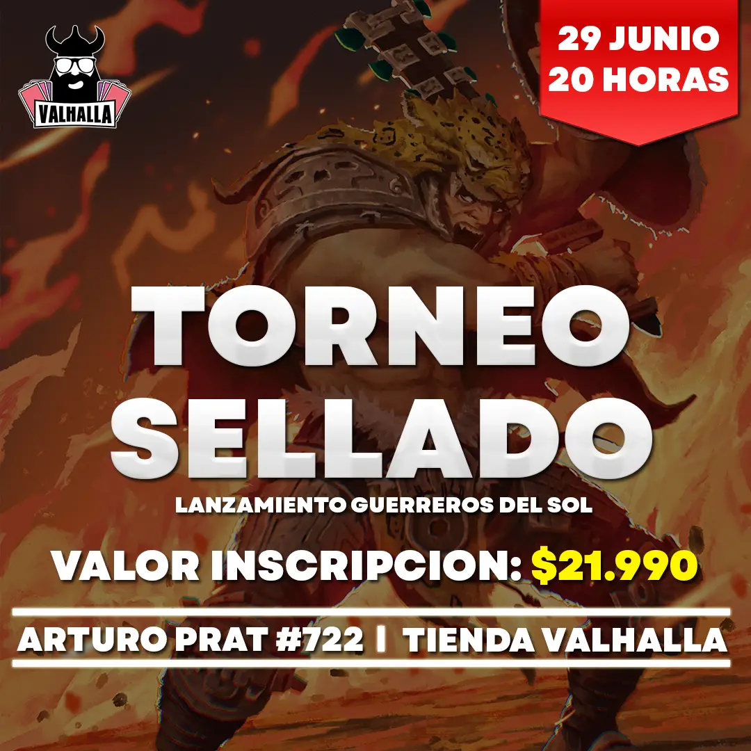Inscripcion Torneo Lanzamiento Guerreros del Sol - Tienda Valhalla