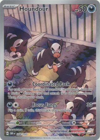 Houndour - 204/197 - Illustration Rare - Tienda Valhalla