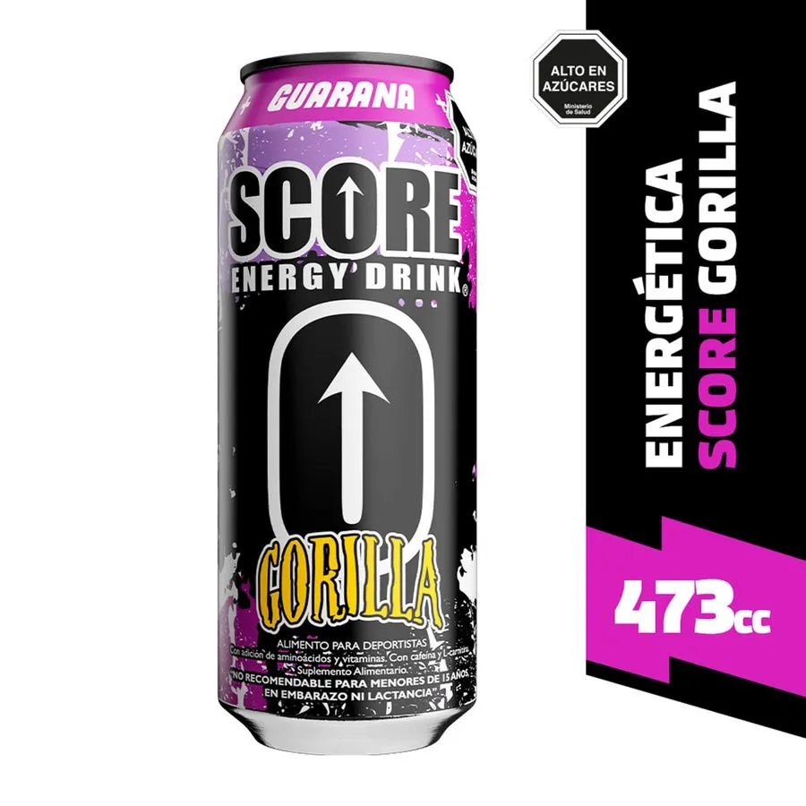 Energética Score Gorilla Lata 473 cc - Tienda Valhalla